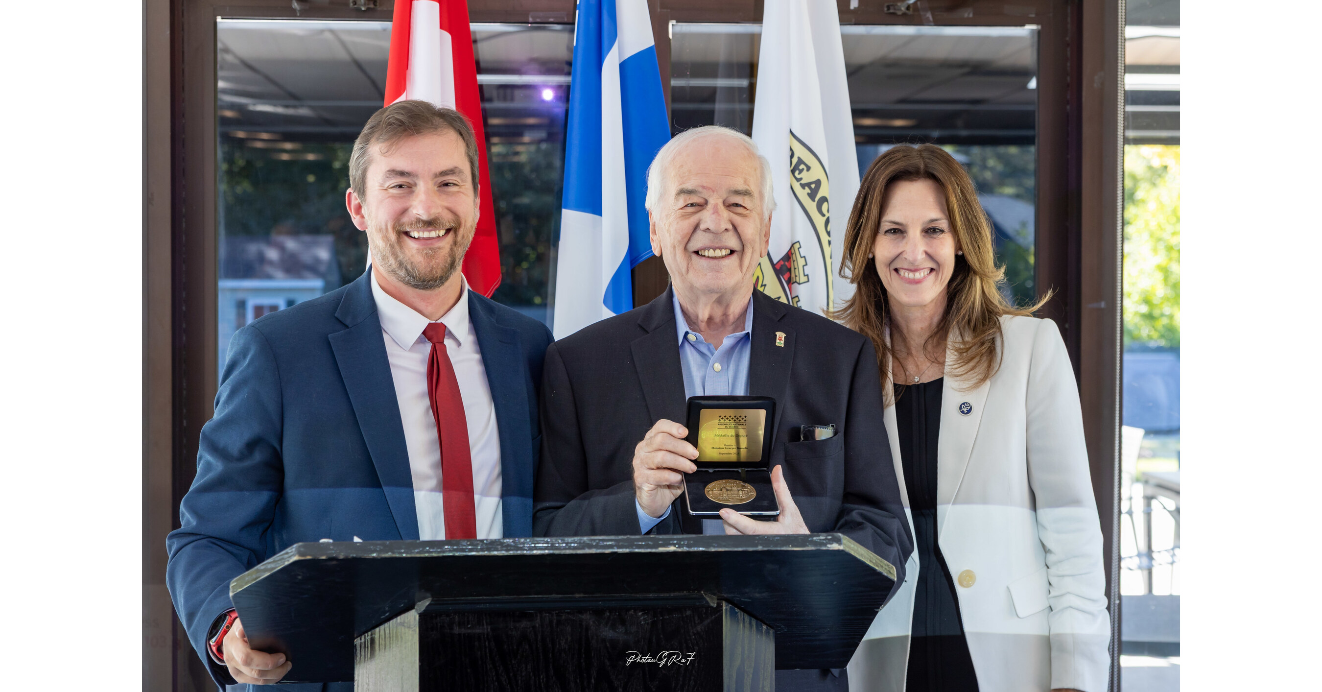 Tributes to Mayor Georges Bourelle for his political career and ...