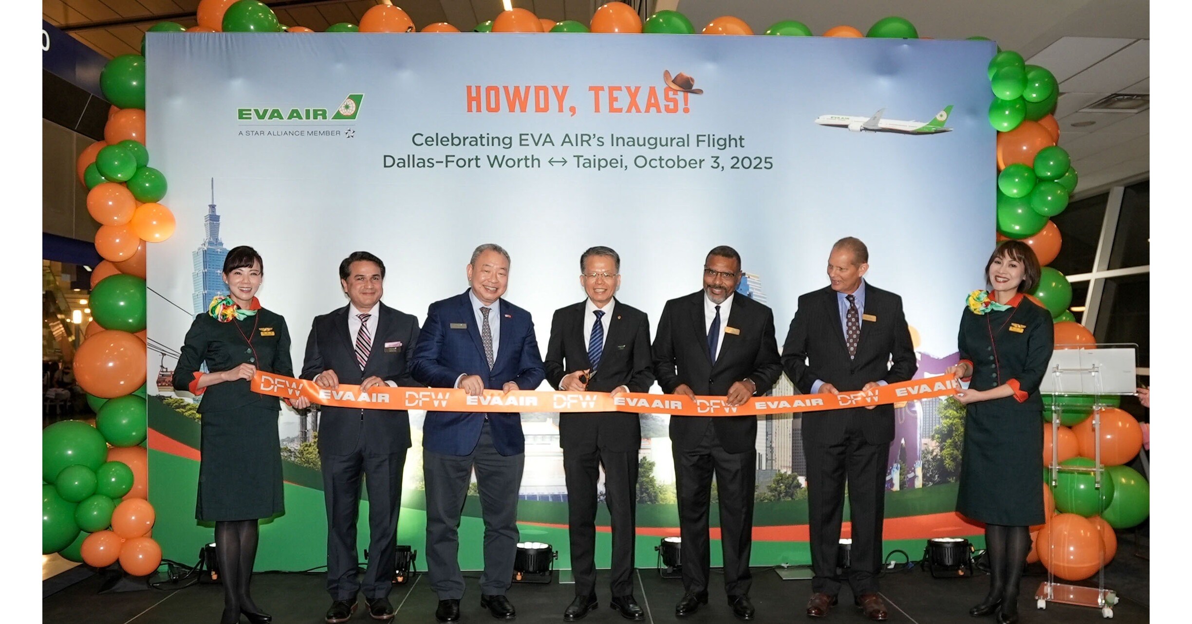 EVA Air Officially Launches Nonstop Dallas-Fort Worth to Taipei Route ...