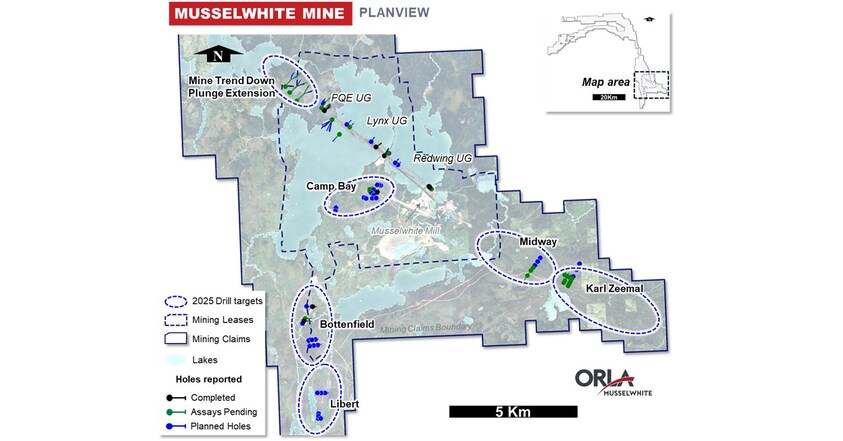 Orla Mining Discovers Potential Two-Kilometre Extension at Musselwhite