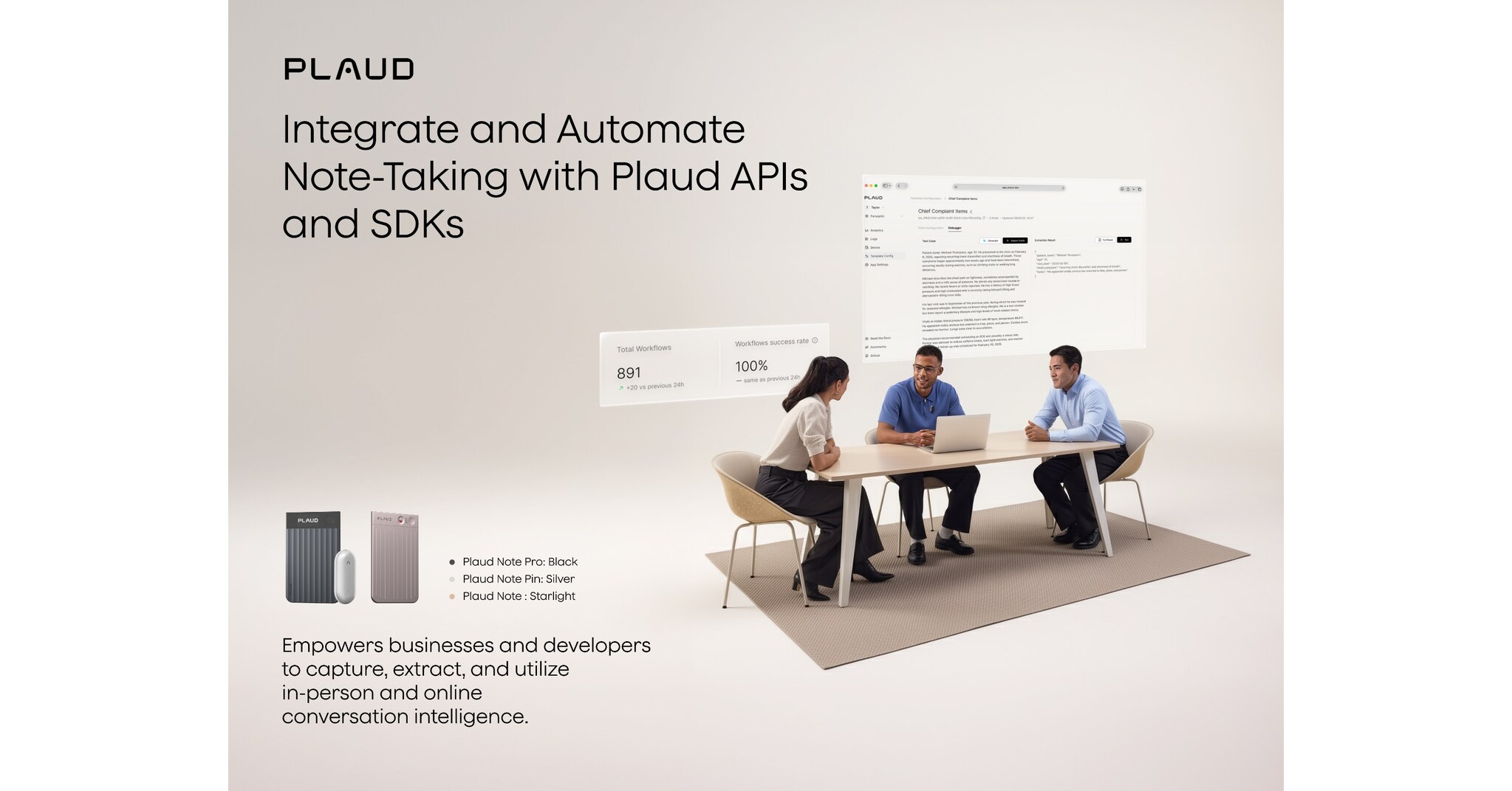 Plaud Launches Developer Platform to Unlock the Missing Half of Conversational Intelligence: In ...