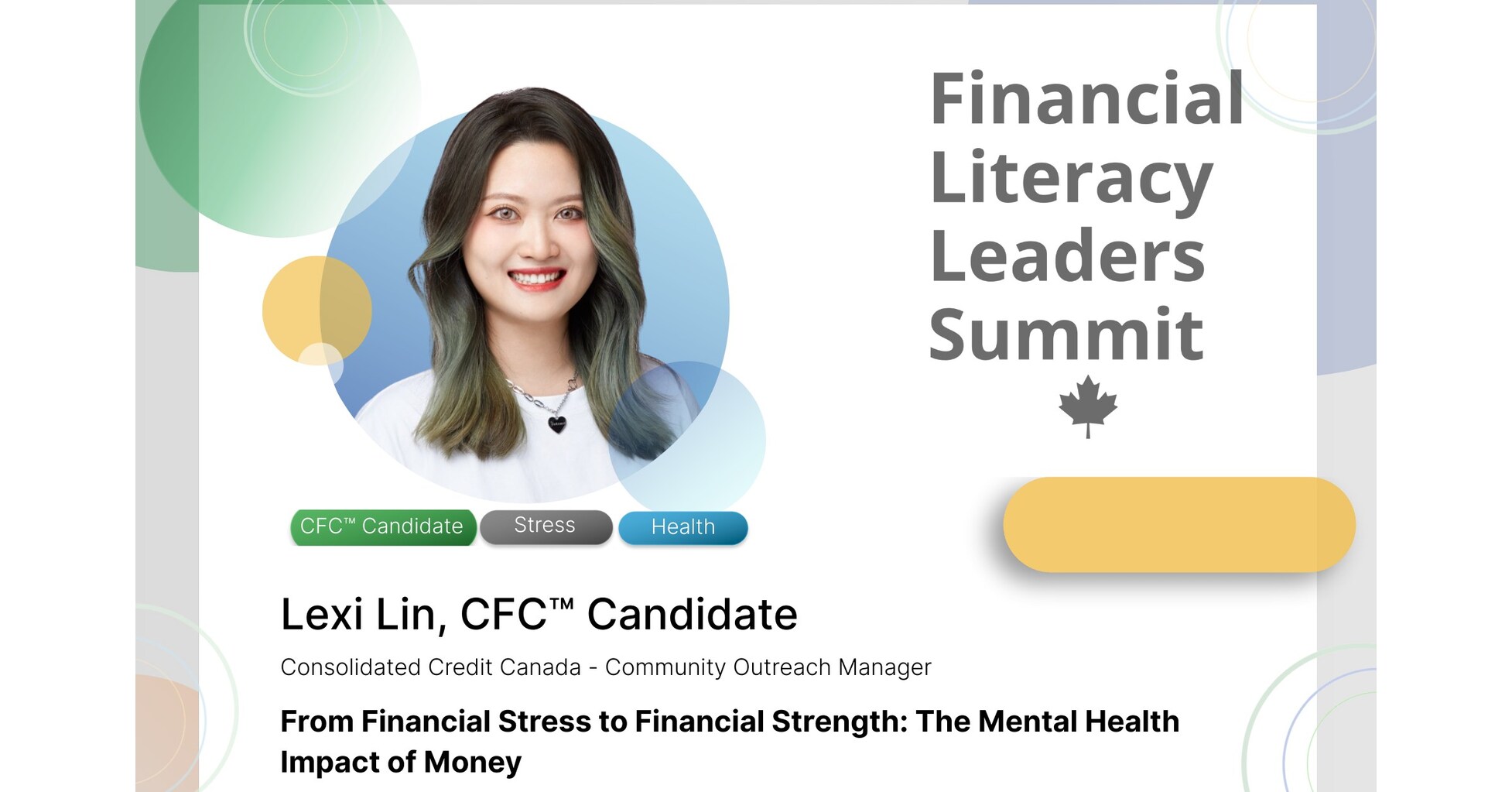 Consolidated Credit Canada Community Leader is Featured Guest Speaker ...