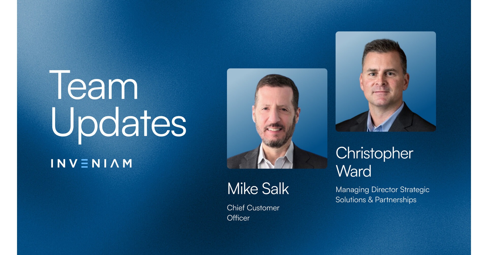 Inveniam Expands Executive Team with Appointments of Michael Salk as ...