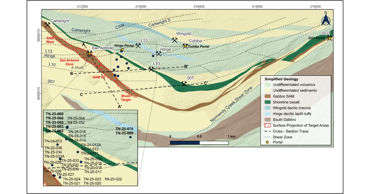 1911 Gold Intersects 12.69 g/t Au over 2.40 m on SAM Southeast and ...