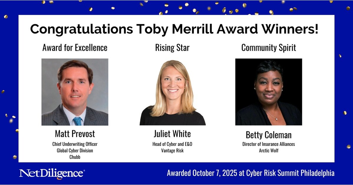 NetDiligence Announces 2025 Toby Merrill Award Recipients