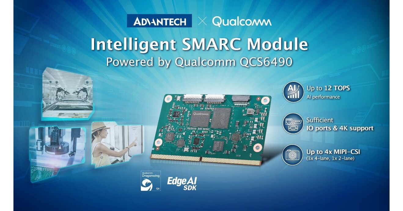 Advantech AOM-5721 Combines SMARC Design and Qualcomm Dragonwing ...