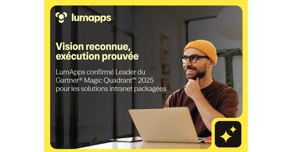 LumApps reconnue Leader dans le Magic Quadrant™ 2025 de Gartner ...