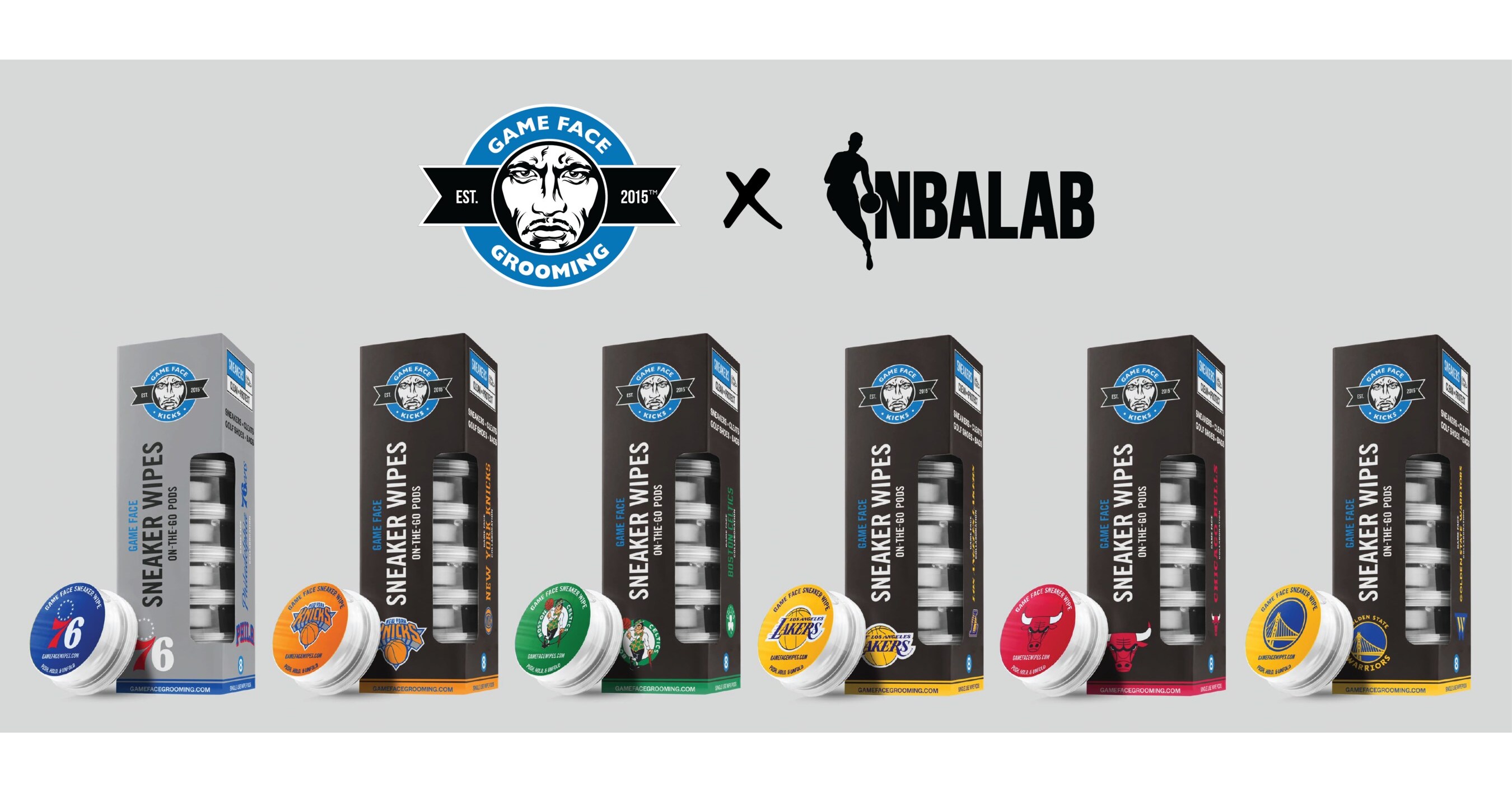 GAME FACE GROOMING DROPS NBALAB-BRANDED SNEAKER CLEANING WIPES