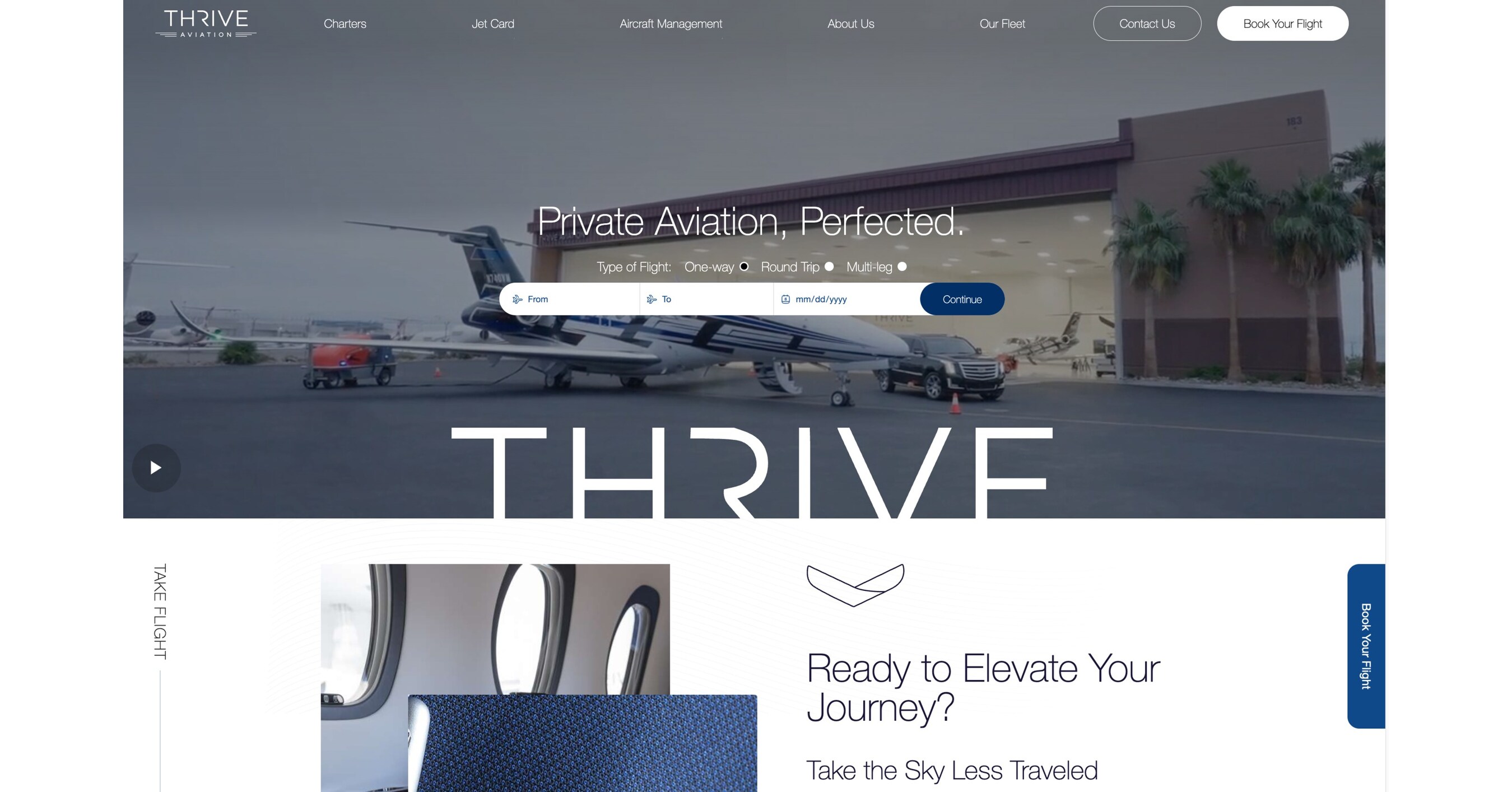 Thrive Aviation Launches New Website, Elevating the Private Aviation Experience
