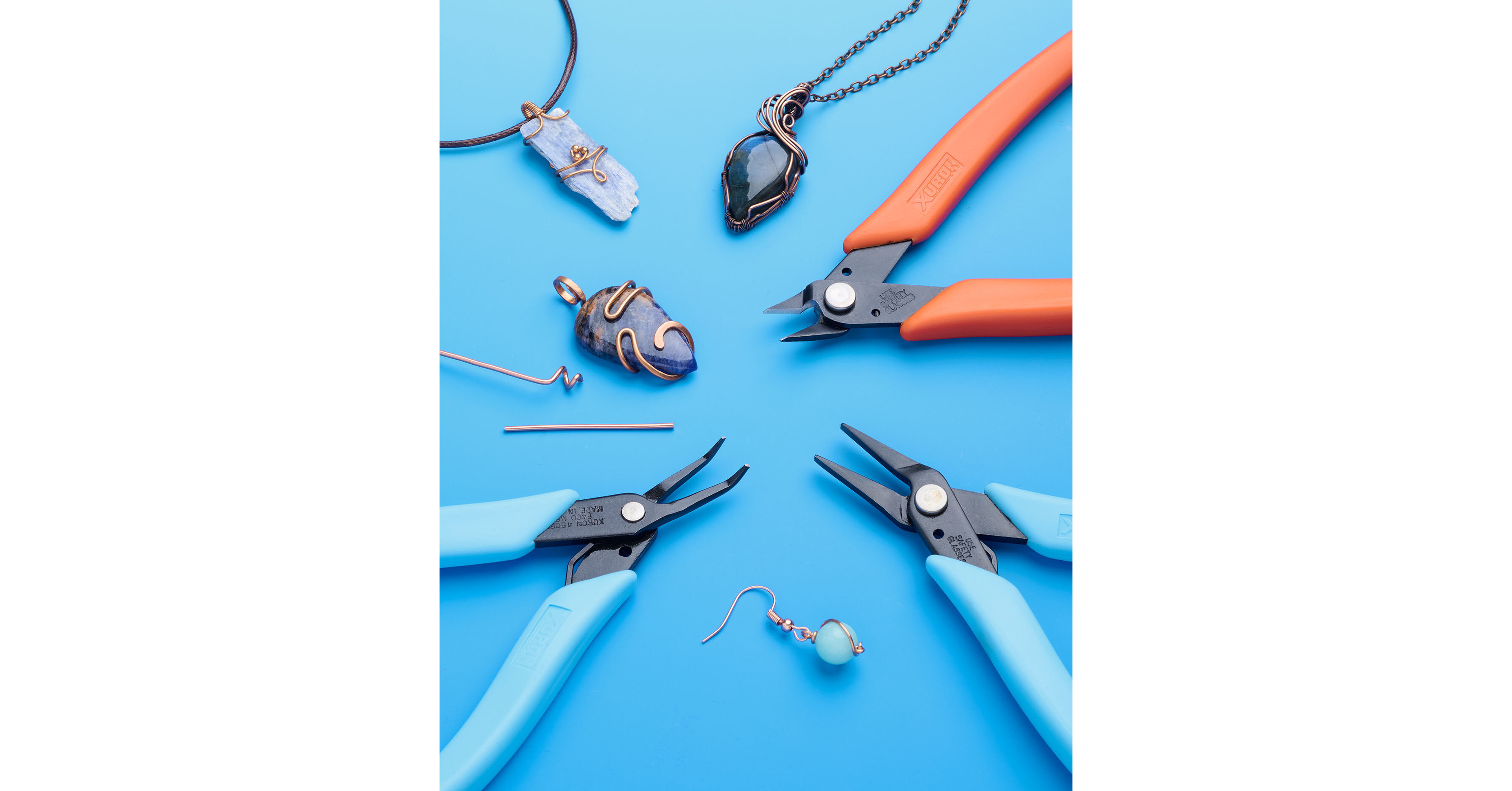 JEWELRY WIRE WRAPPING TOOLS - CUT, BEND, FORM, LOOP, SHAPE, AND TUCK