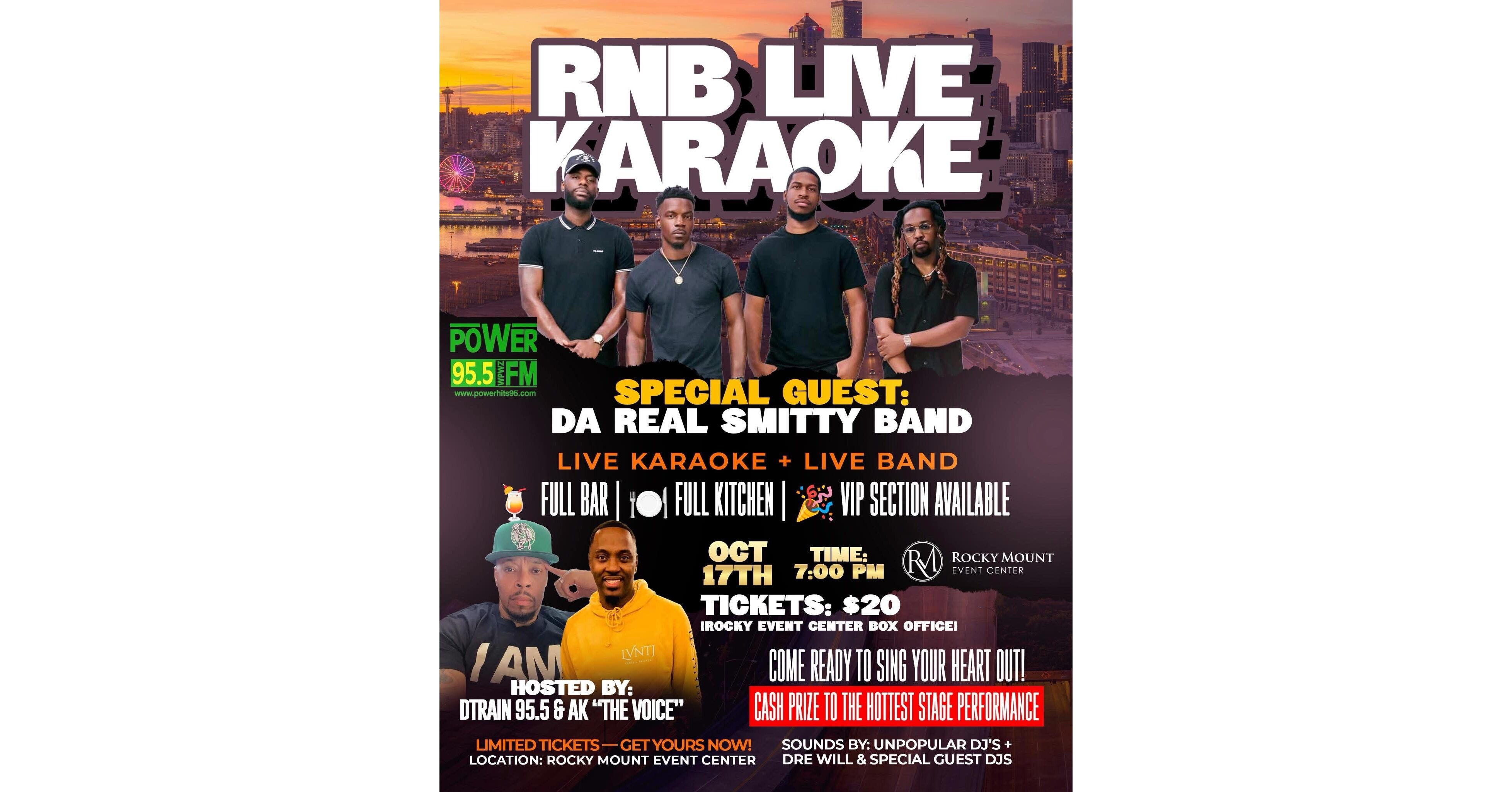 R&B Live Karaoke with Da Smitty Band to Deliver the Ultimate Live Music ...