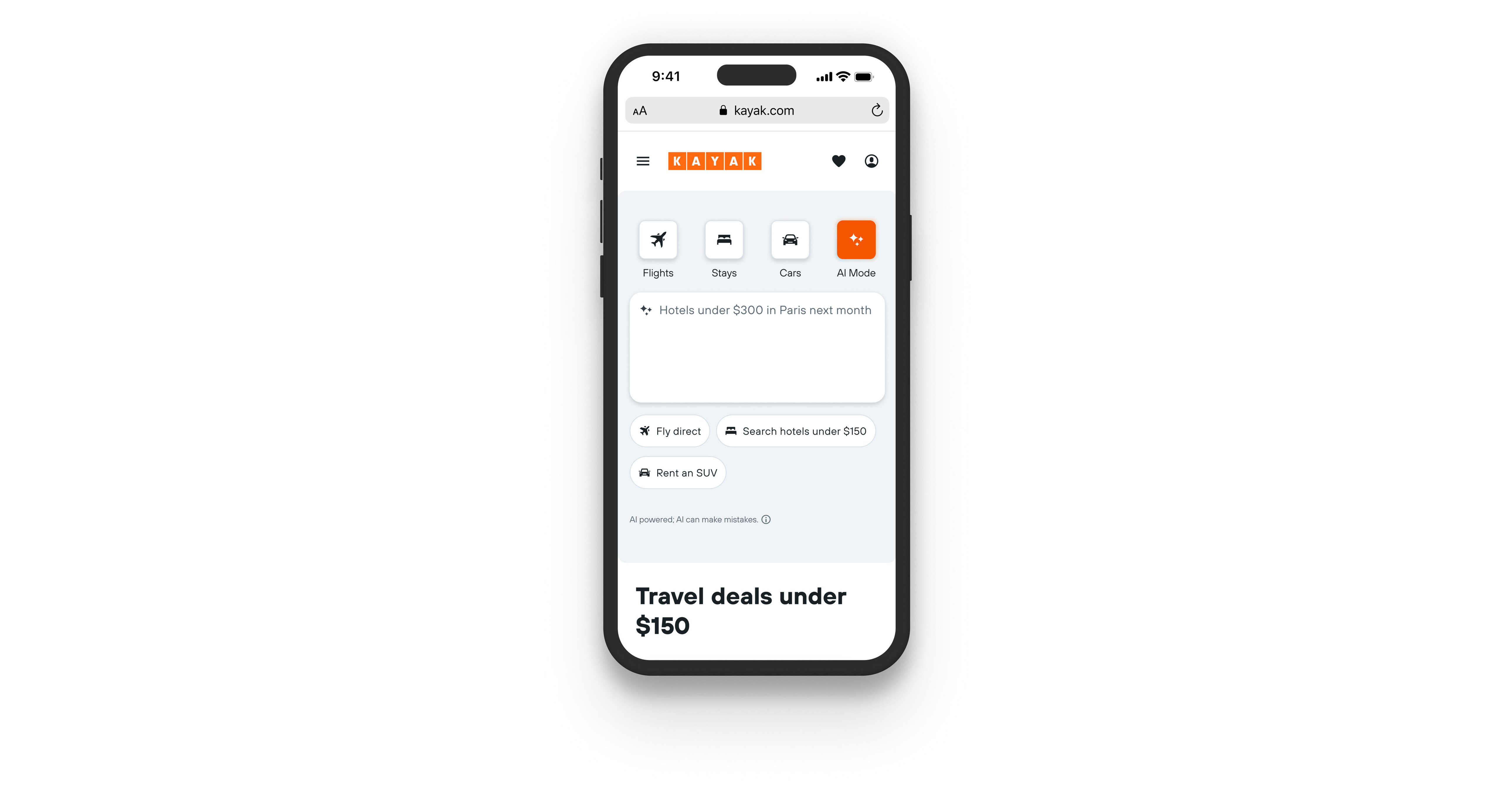 KAYAK INTRODUCES AI MODE: CONVERSATIONAL TRAVEL SEARCH, JUST IN TIME ...