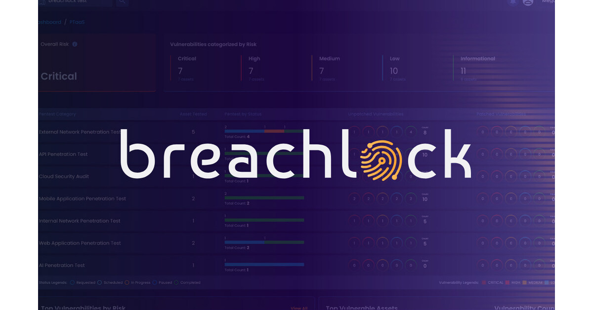 BreachLock Named Representative Provider for Penetration Testing as a ...