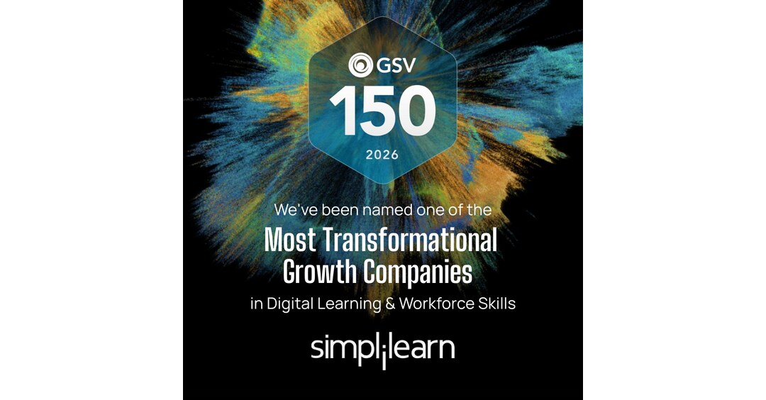 Simplilearn Named to 2026 GSV 150: Recognized Among the World's Most Transformational Growth ...