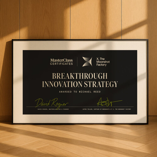 MasterClass Launches Certificate Course with X, The Moonshot Factory ...