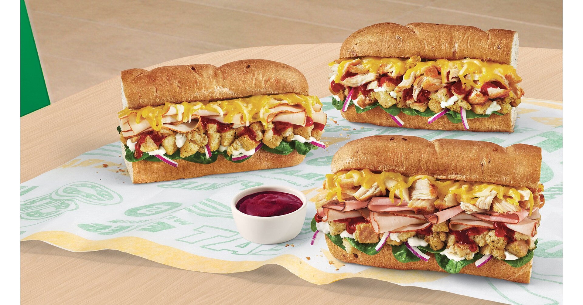 Subway's New Festive Feast Collection Brings Stuffing, Cranberry Sauce ...