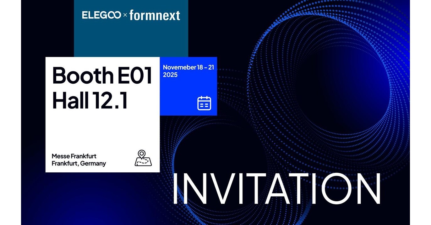 ELEGOO to Showcase at Formnext 2025, Latest Achievements Forging Its ...