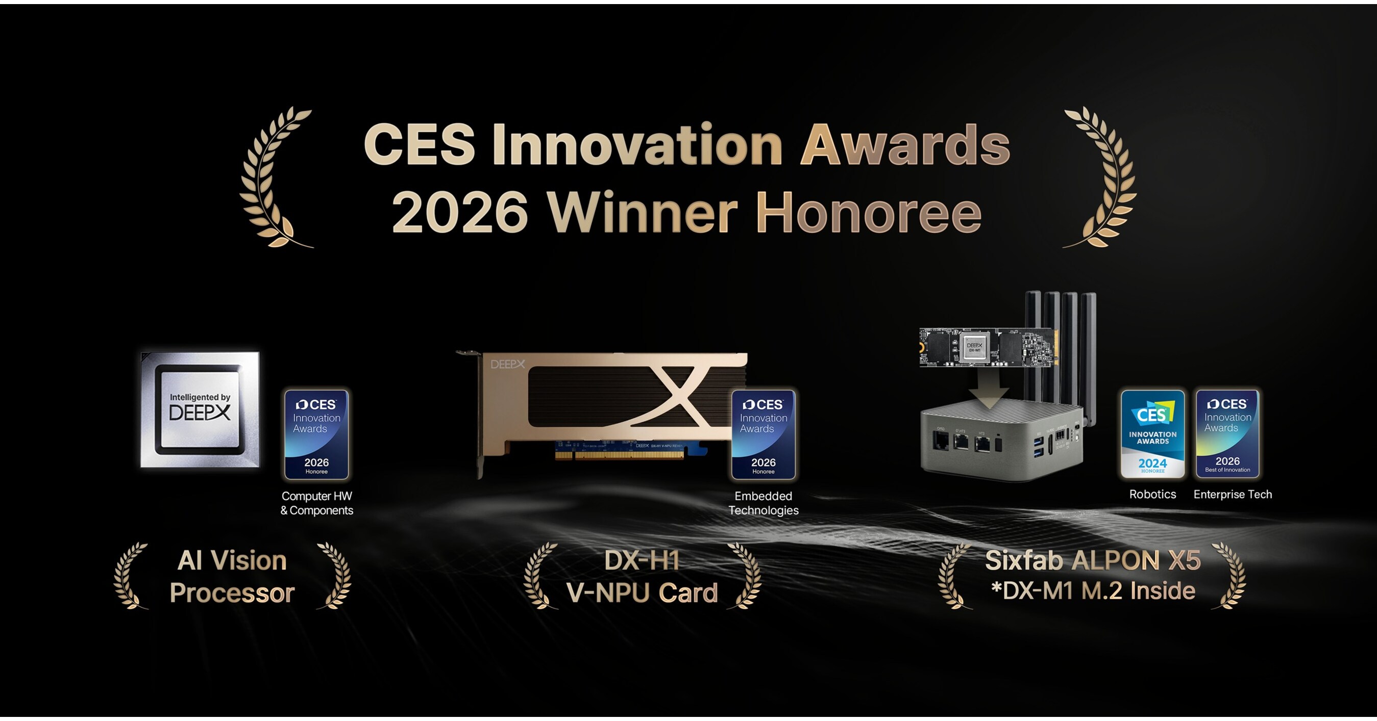 DEEPX Wins Two CES 2026 Innovation Awards; Its DX-M1 Powers Best of ...