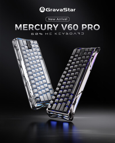GravaStar Launches the V60 Pro HE Magnetic Switch Gaming Keyboard ...