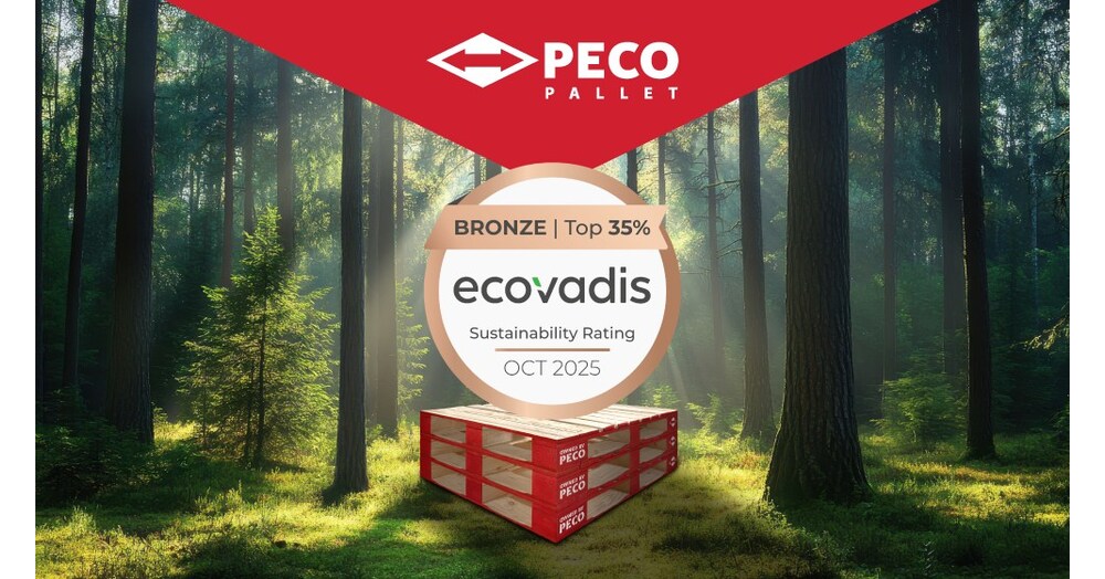 PECO Pallet Receives 2025 Bronze Sustainability Rating From EcoVadis