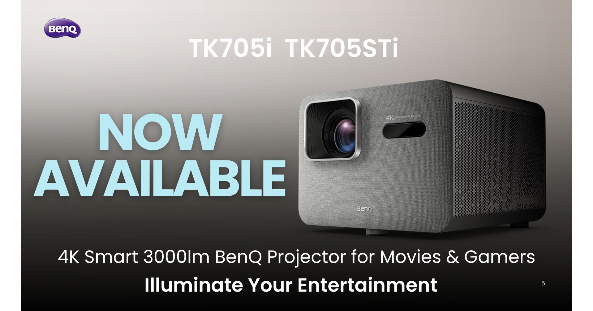 BenQ All-in-Wonder Projector Lights Up Living Rooms in 4K
