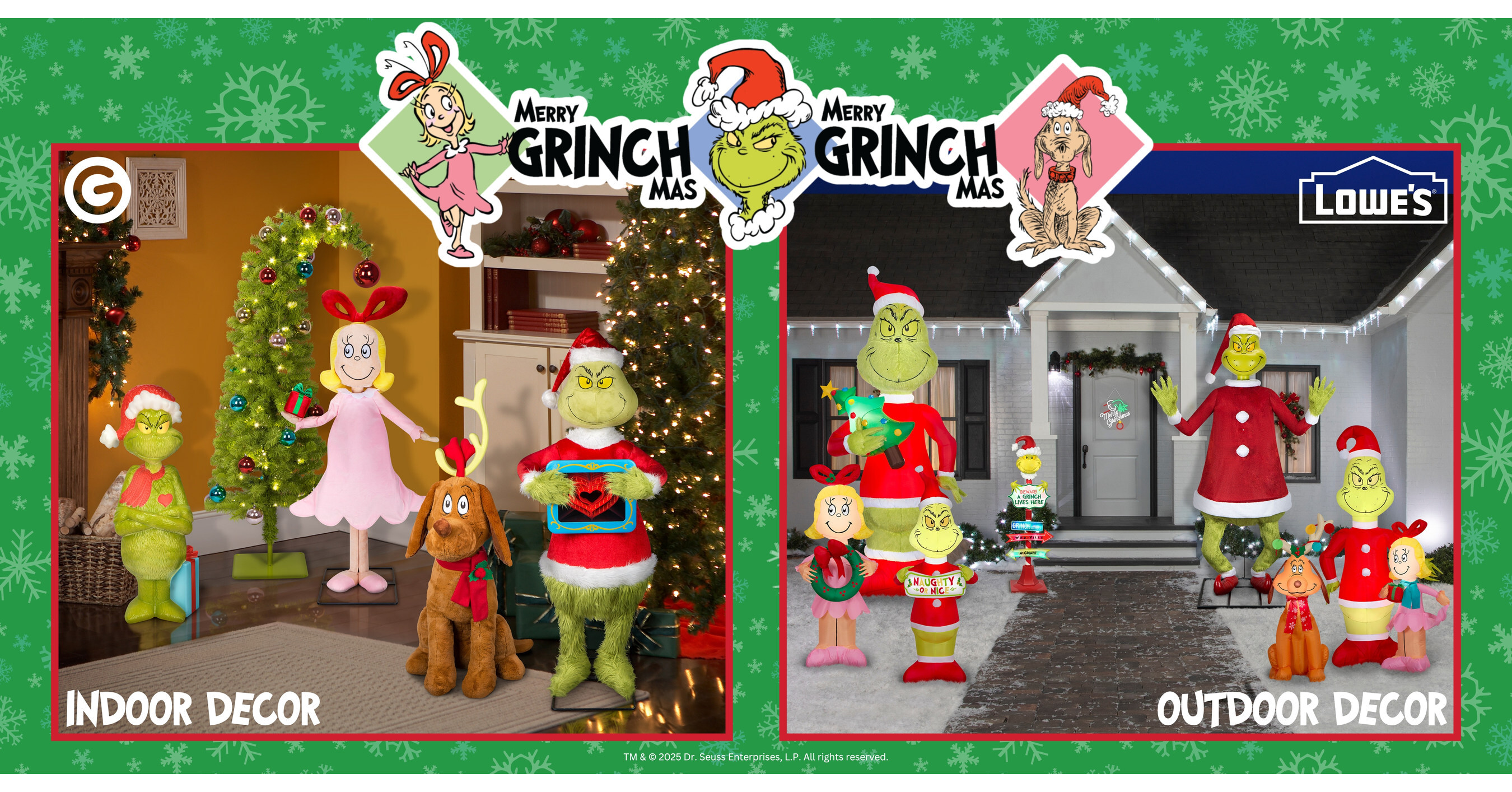 grinch yard decor