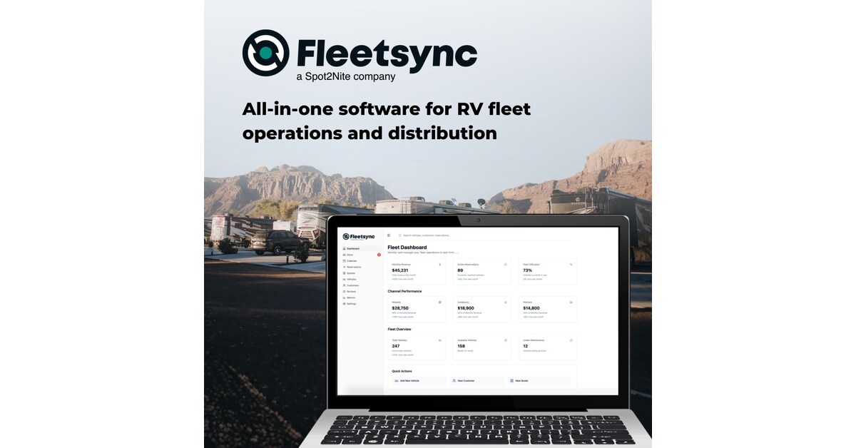 Spot2Nite Launches Fleetsync, All-in-One Software Connecting RV Fleets and Campgrounds