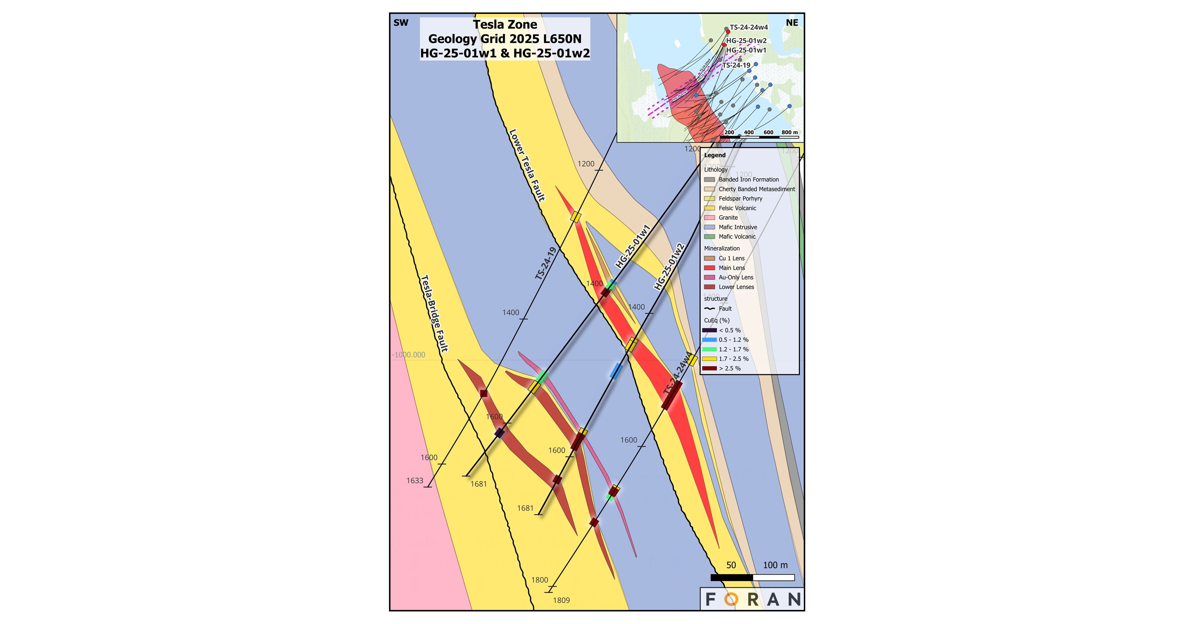 Tesla Zone Drilling Further Defines and Expands High-Grade Mineralization