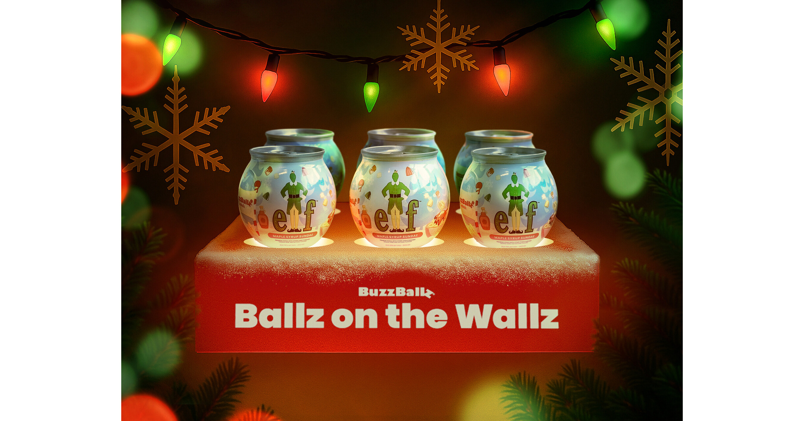 BuzzBallz Decks the Walls with Ballz in Limited-Edition Holiday Décor Drop