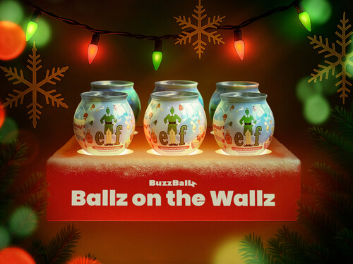 BuzzBallz Decks the Walls with Ballz in Limited-Edition Holiday Décor Drop