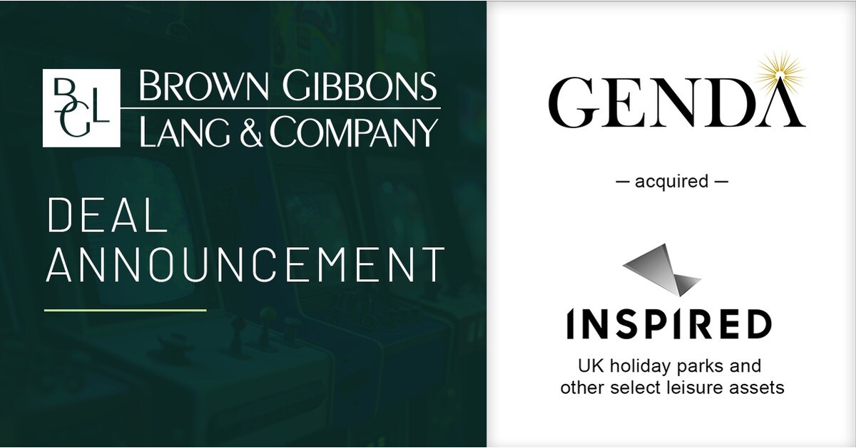 BGL Announces GENDA Inc. has Acquired Indigo NewCo Limited