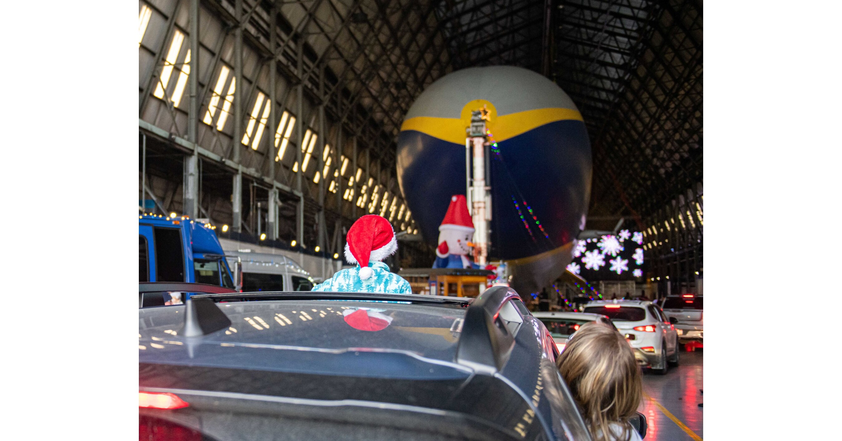 Goodyear Blimp Hangar Christmas