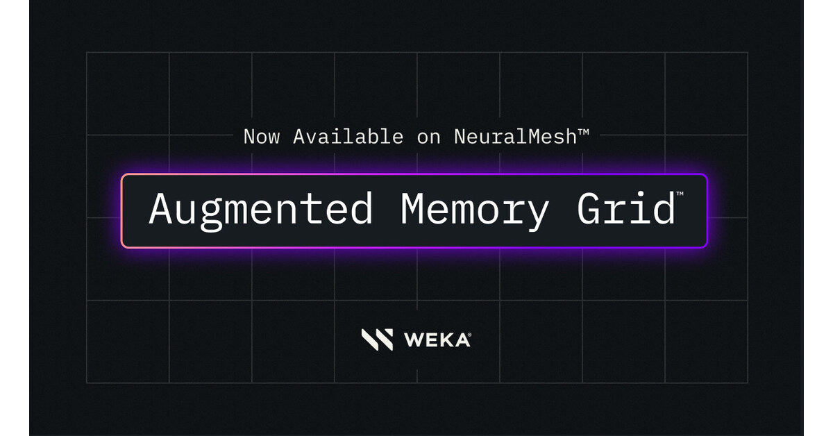 WEKA durchbricht die KI-Speicherbarriere mit Augmented Memory Grid auf NeuralMesh