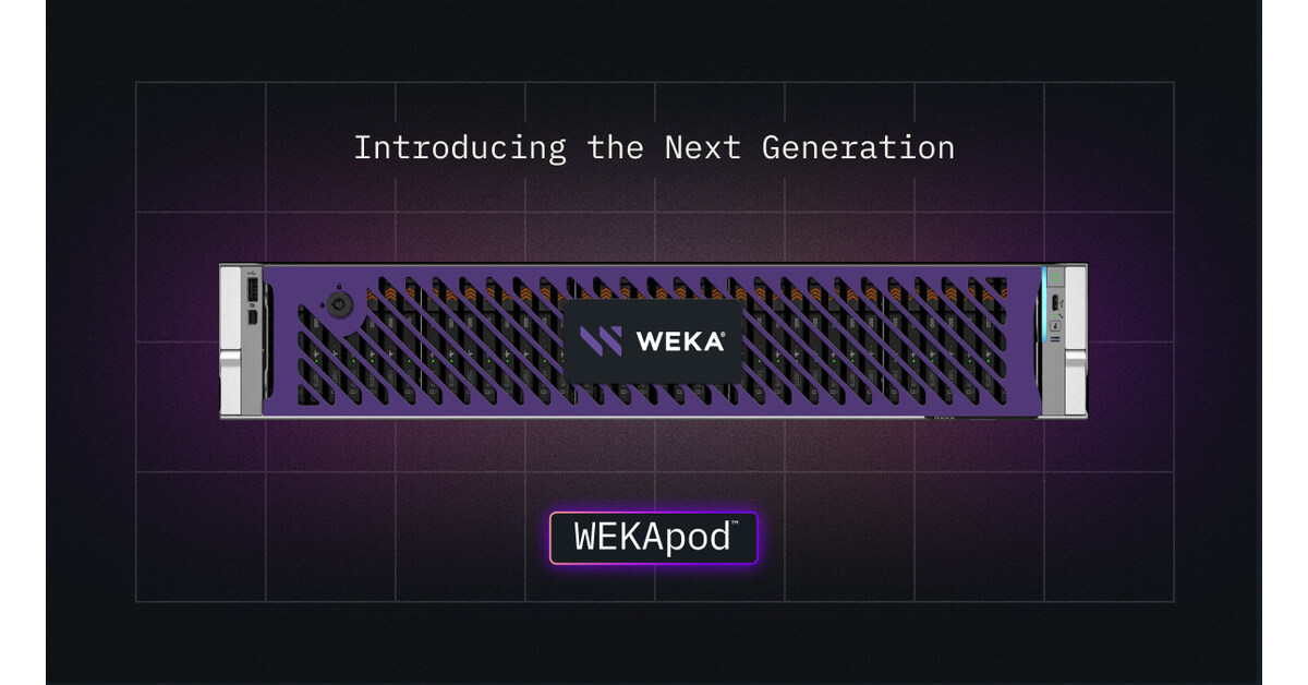 WEKA Unveils Next-Gen WEKApod Appliances to Redefine AI Storage Economics