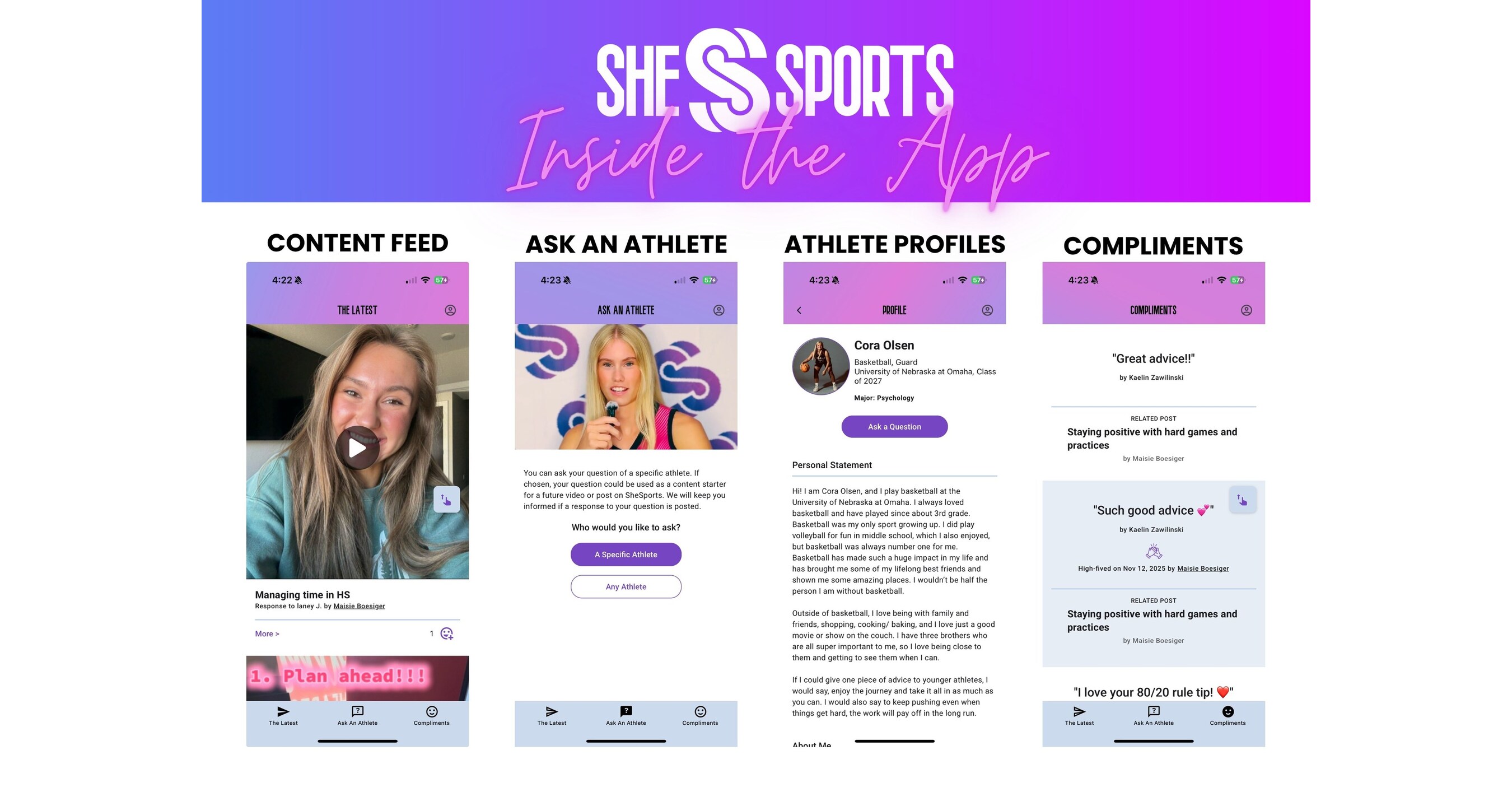 SheSports Launches New Platform Connecting Girls With Female Collegiate ...