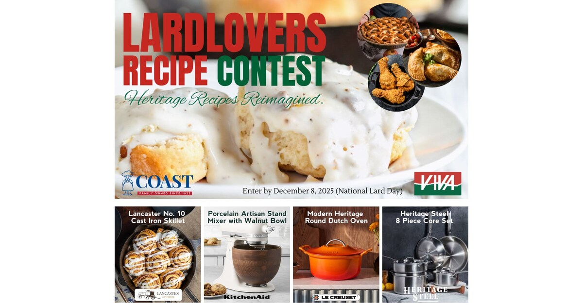 Coast Packing Company Launches 9th Annual LardLovers Recipe Contest ...
