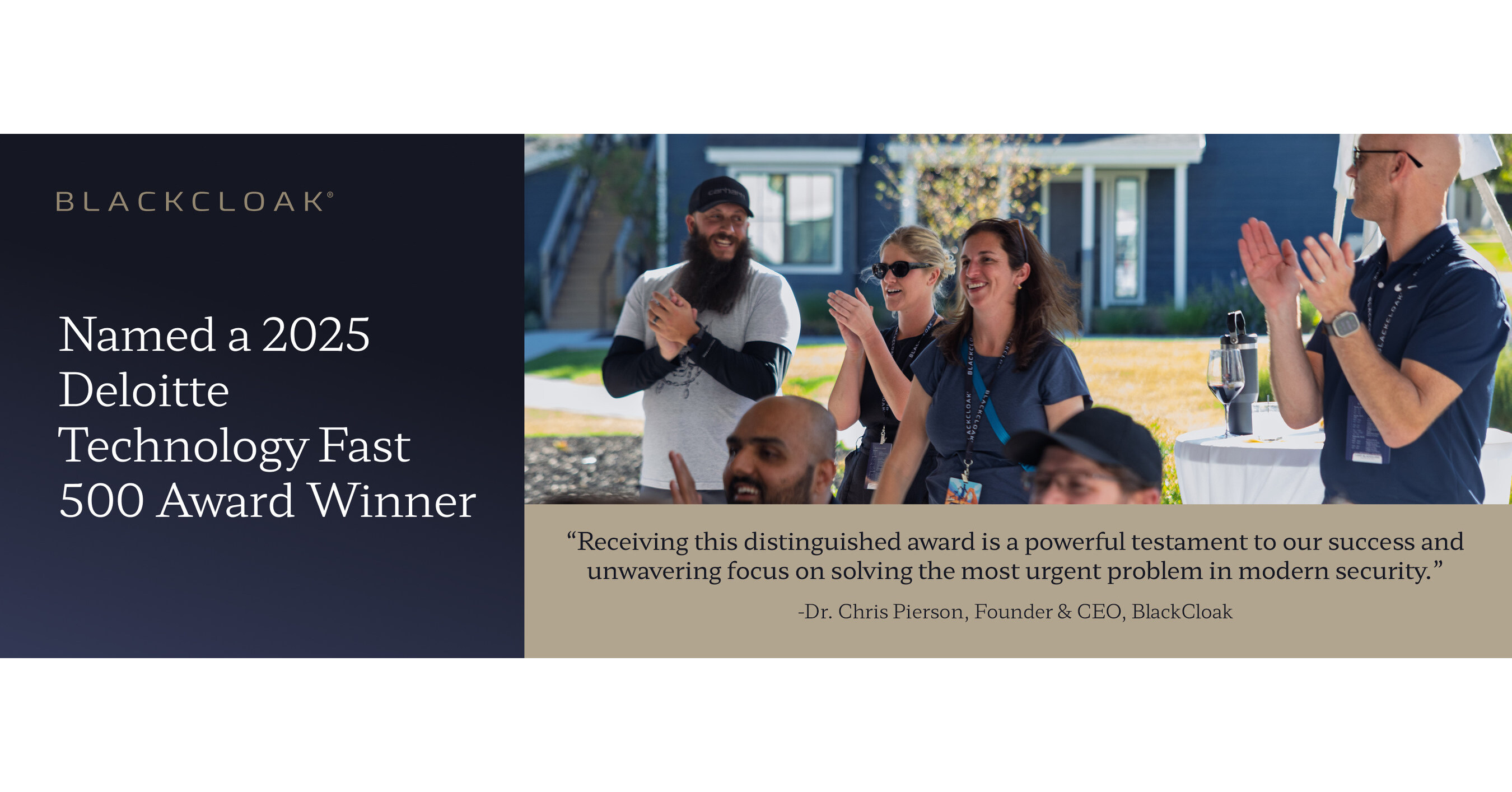 BlackCloak Ranked 201st Fastest-Growing Company in North America on the ...
