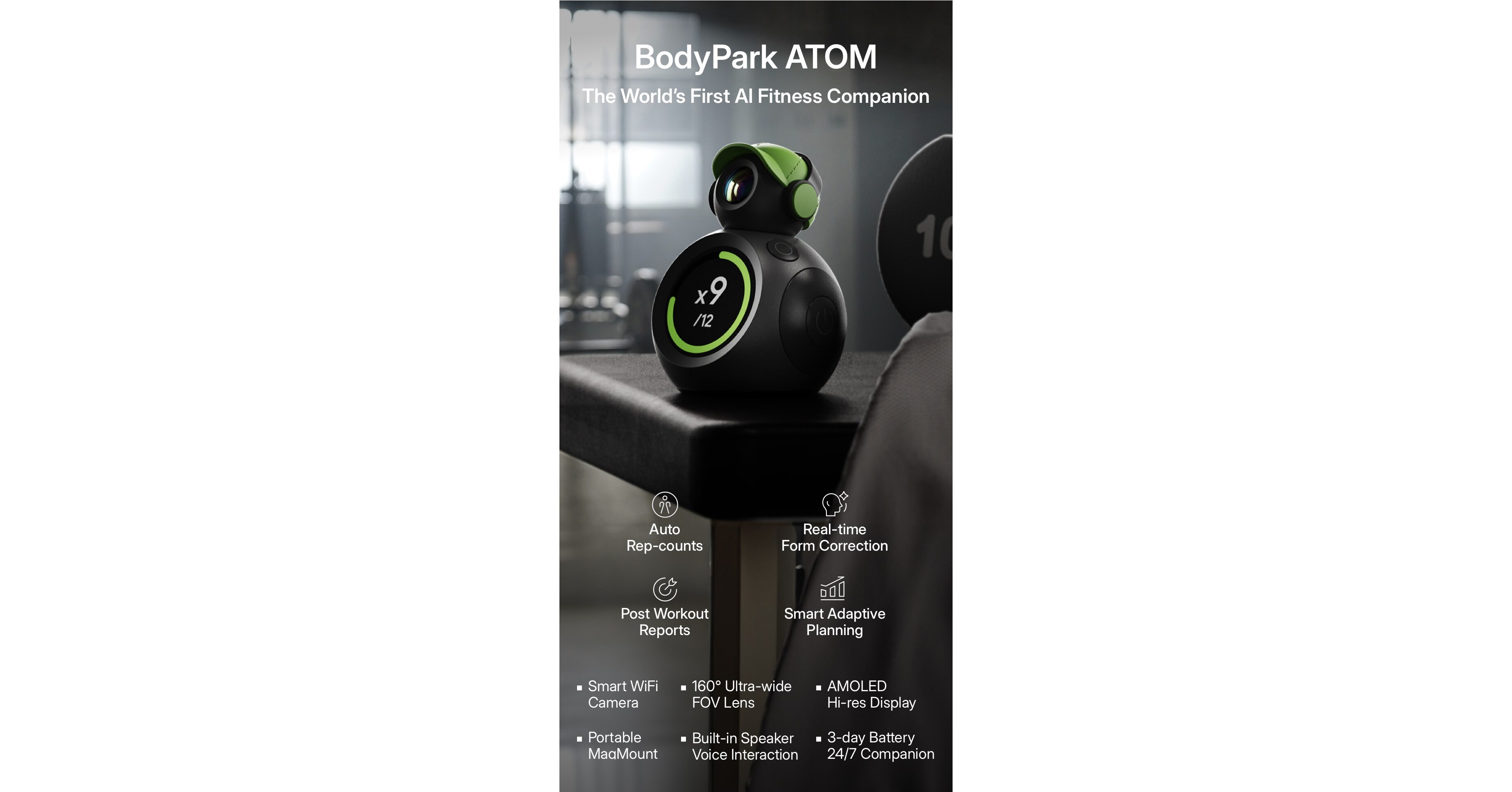 BodyPark Launches ATOM, the World's First AI Fitness Companion, Bringing Professional Motion ...