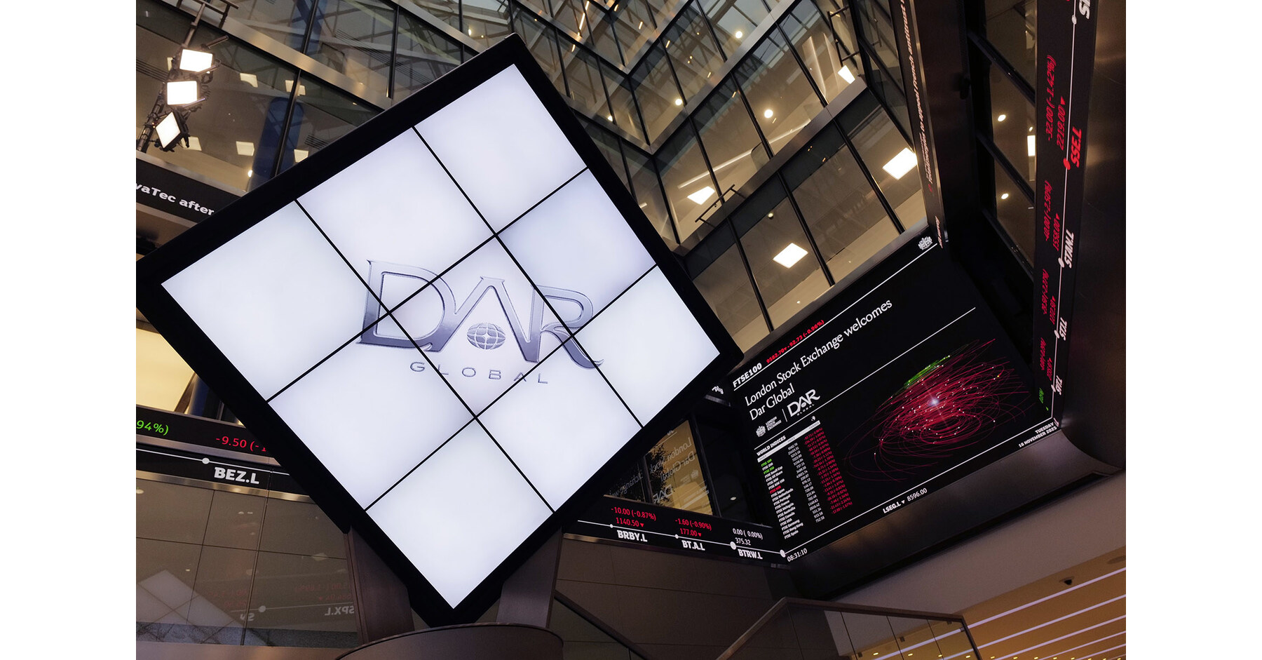 Dar Global toca la campana de apertura de la Bolsa de Valores de Londres