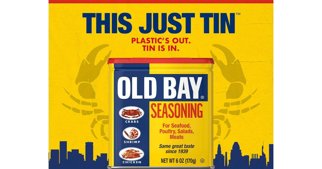"THIS JUST TIN™" - OLD BAY® Seasoning Returns to Its Classic Tin Packaging