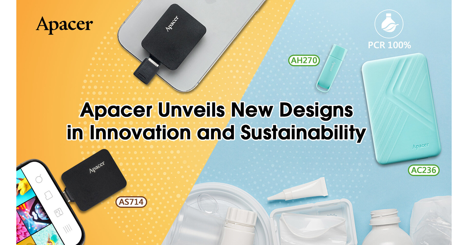 Apacer Introduces ECO Series and AS714 Portable SSD with Next-Gen ...