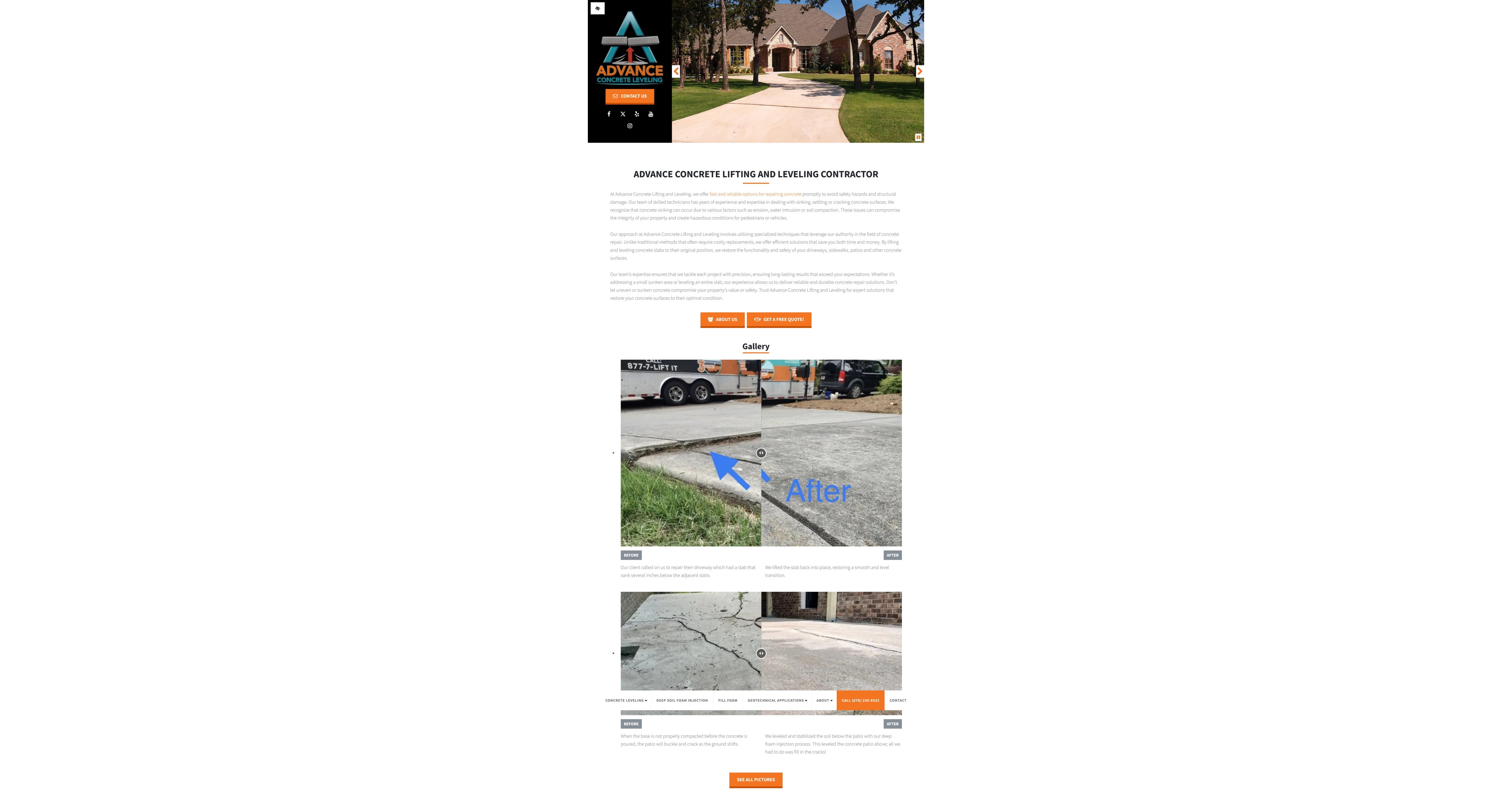 Alpharetta Concrete Repair Company Advance Concrete Lifting and ...