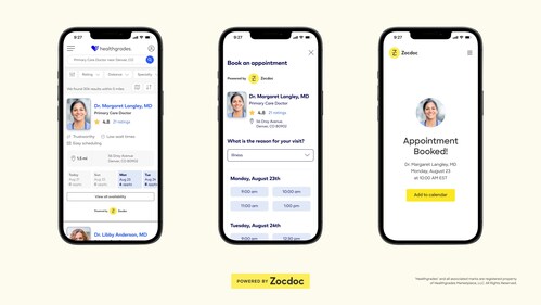 Zocdoc Now Powers Real-time Appointment Booking on Healthgrades ...