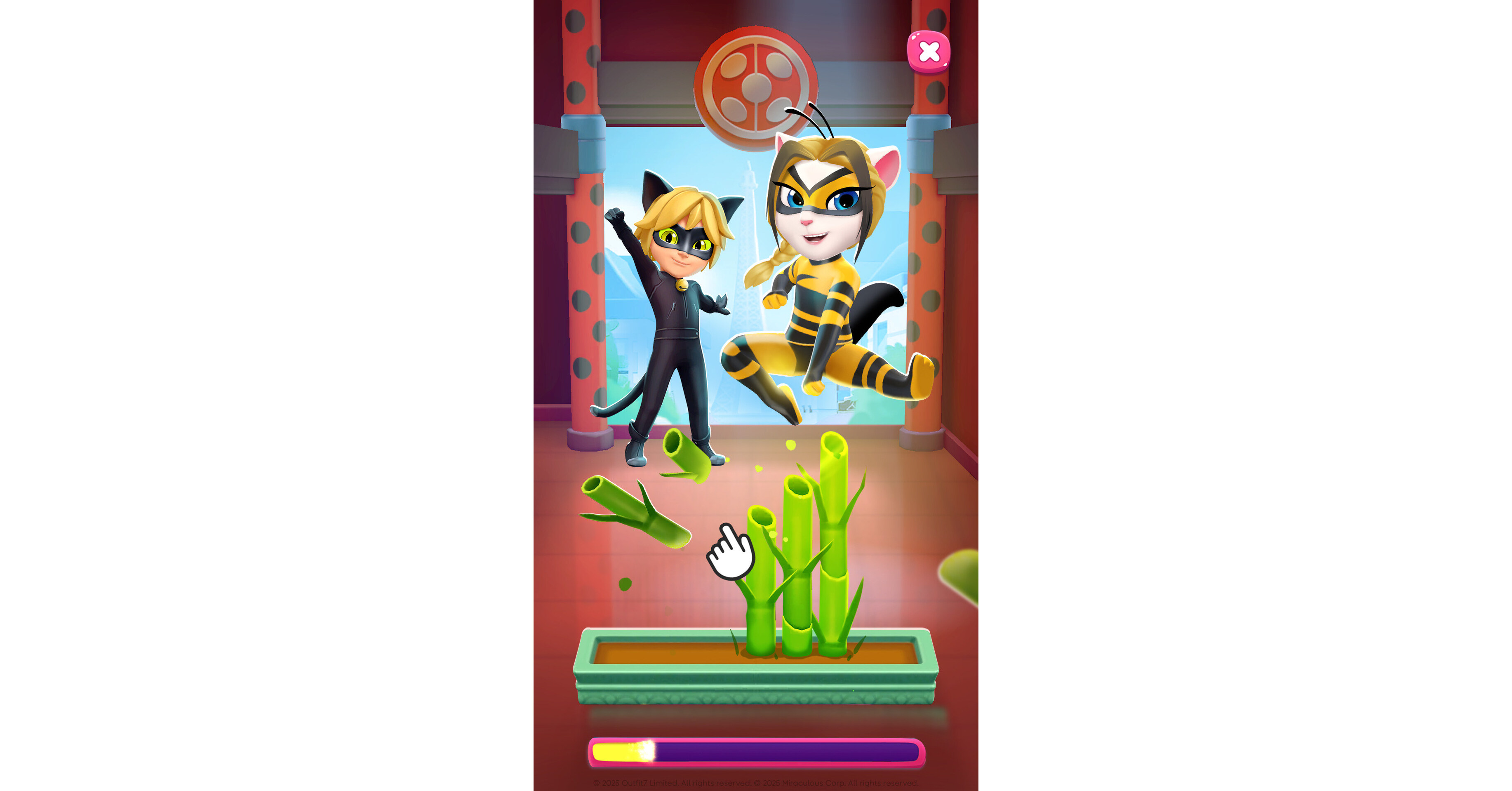 It's Showtime! Ladybug and Cat Noir Join Talking Angela on Stage in My ...