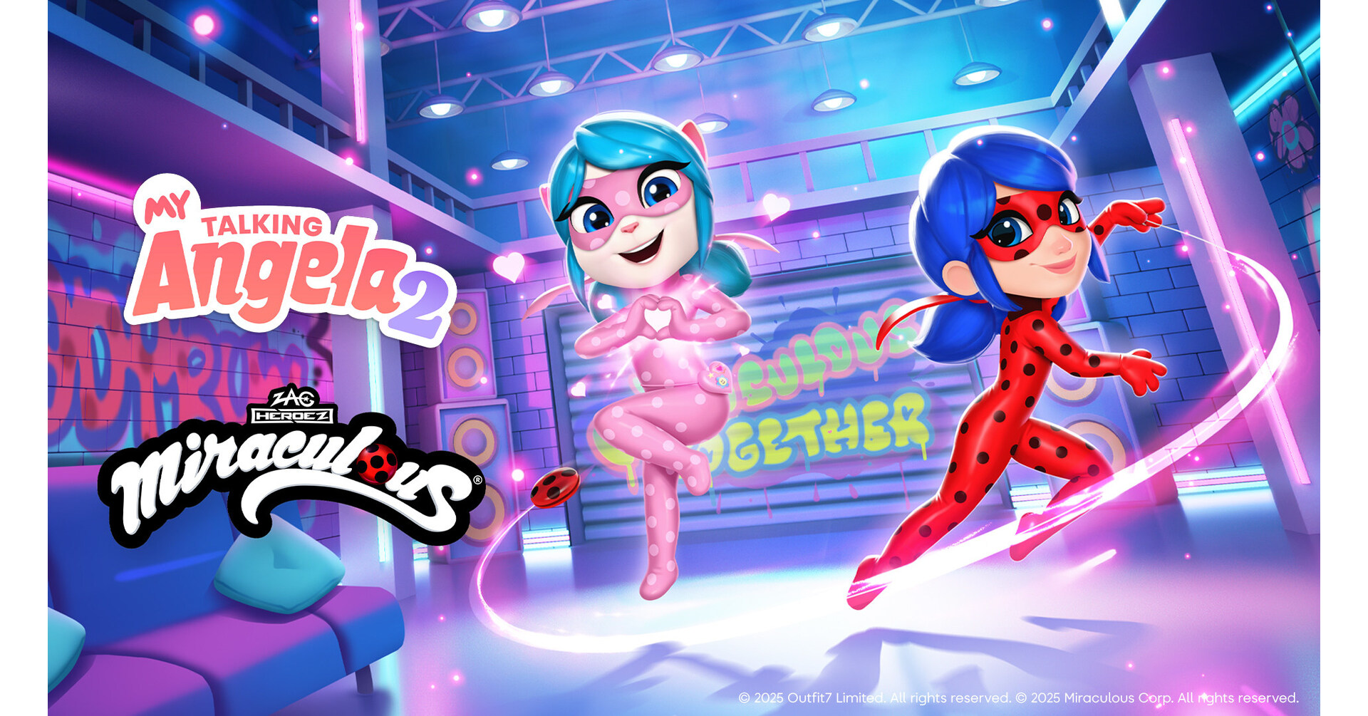 It's Showtime! Ladybug and Cat Noir Join Talking Angela on Stage in My ...