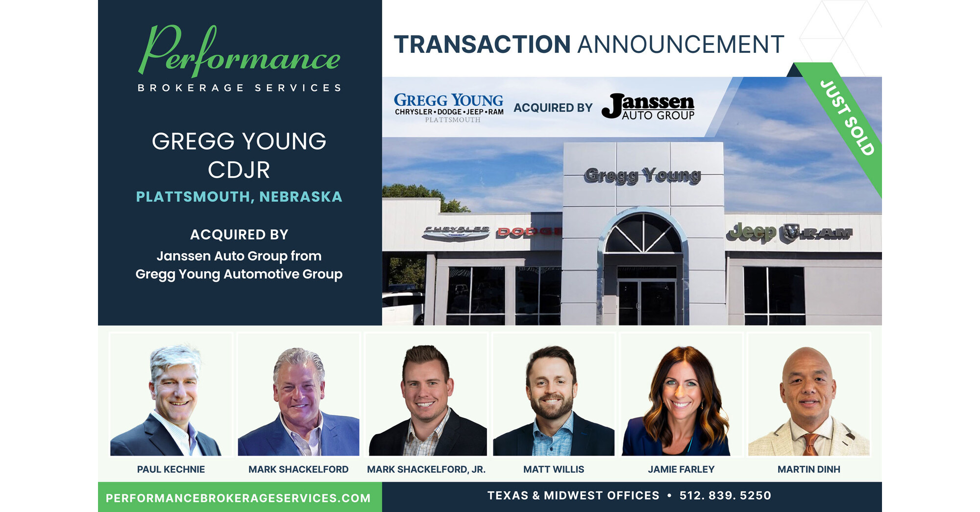 Performance Brokerage Services Advises on the Sale of Gregg Young ...