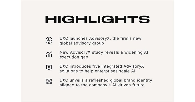 DXC Launches AdvisoryX and Releases New Global Insights on the AI Execution Gap