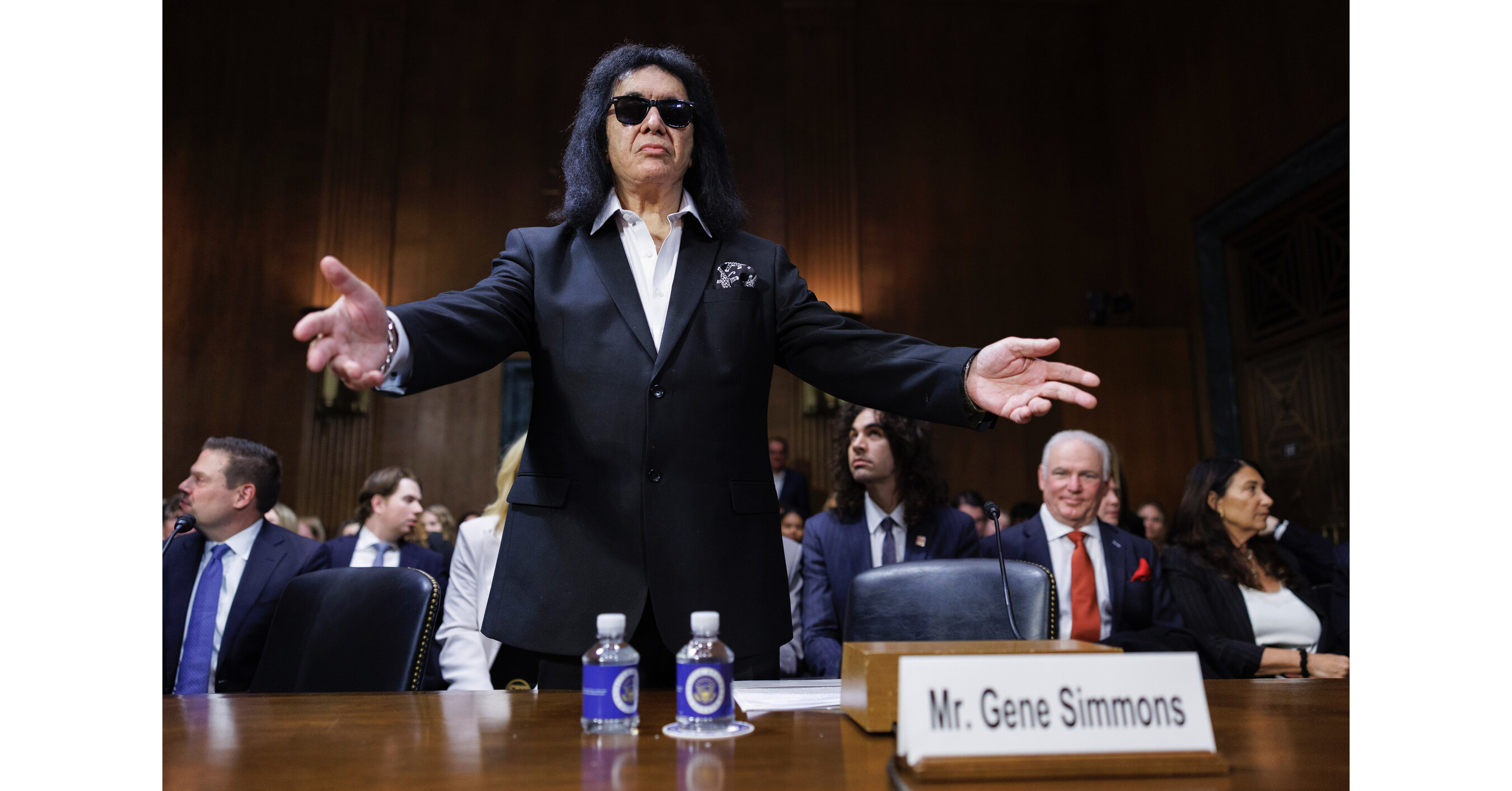 ROCK ICON GENE SIMMONS AND SOUNDEXCHANGE CEO MICHAEL HUPPE CALL ON ...