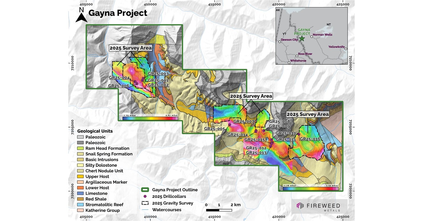 Fireweed Intersects Zinc Mineralization at Gayna