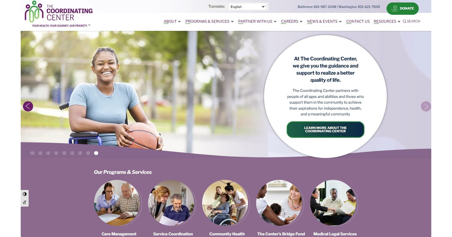 The Coordinating Center's New Website Sets Standard for Accessible, Person-Centered Care