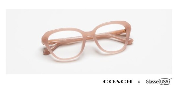 Coach x GlassesUSA.com Launch Exclusive Milky Pink Frame for 2026 ...